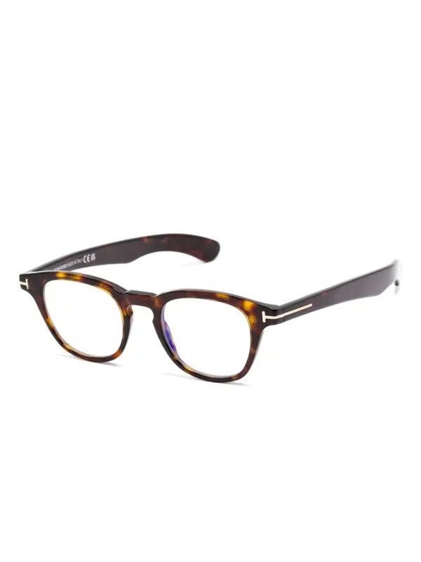 TOM FORD Round-frame Glasses - Black