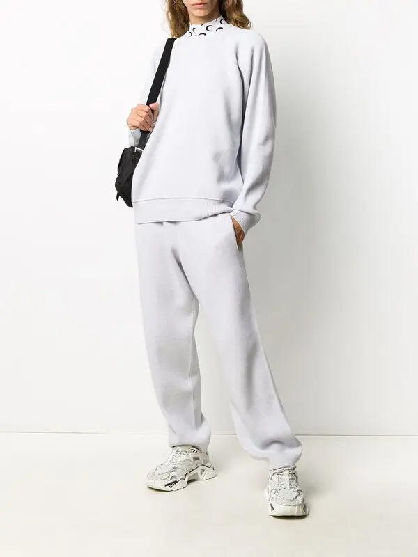 BARRIE Ideal Rib-trimmed Cashmere Jumper - Grey