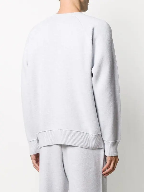 BARRIE Ideal Rib-trimmed Cashmere Jumper - Grey