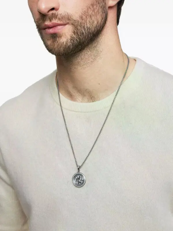 David Yurman Sterling St. Christopher Amulet