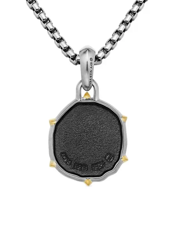 David Yurman 18kt Yellow Gold And Sterling Aquarius Amulet