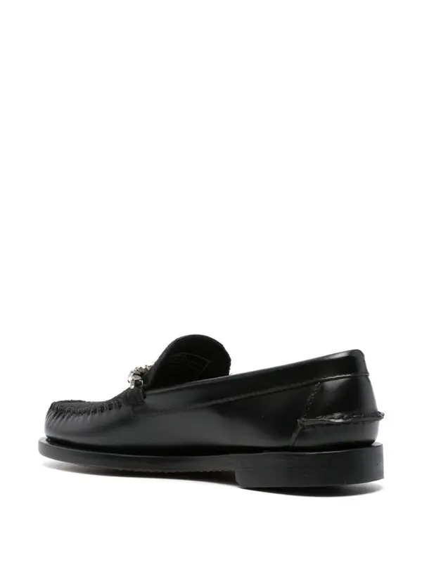 FORTE_FORTE Crystal-embellished Loafers - Black
