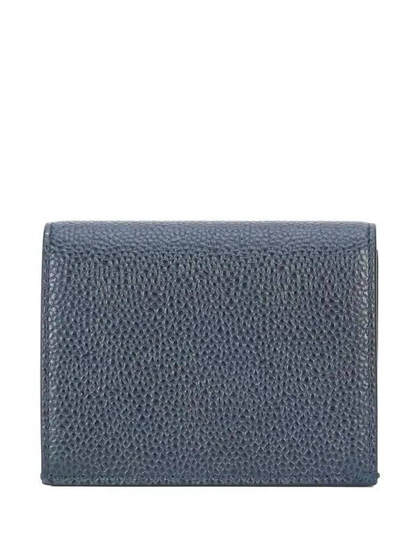 Thom Browne Double Leather Card Holder - Blue