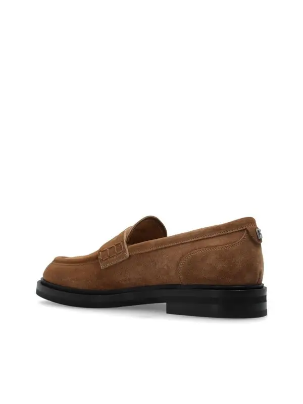 Dolce & Gabbana Logo-plaque Suede Loafers