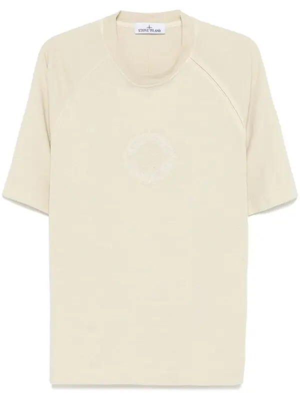 Stone Island Organic-cotton T-shirt - Neutrals