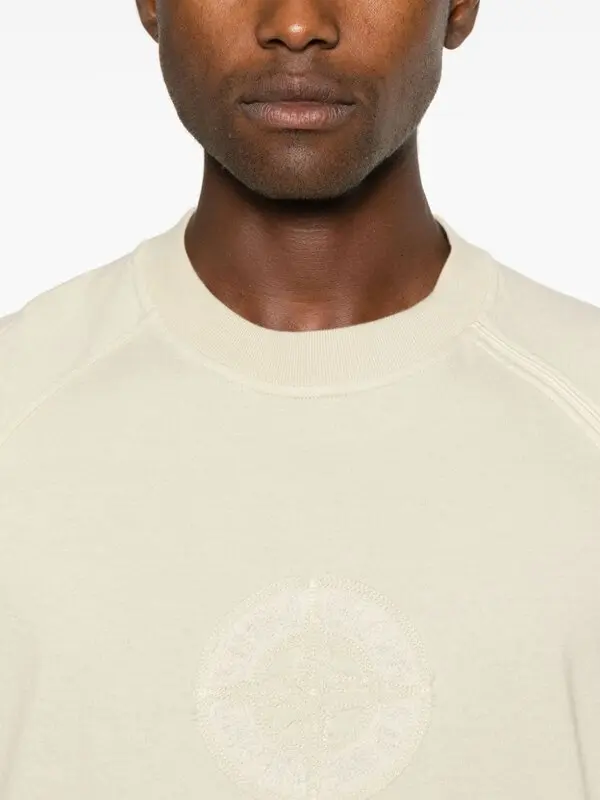 Stone Island Organic-cotton T-shirt - Neutrals