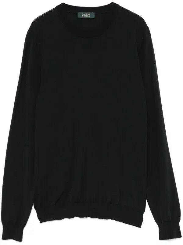 ZANONE Fine-knit Sweater - Black