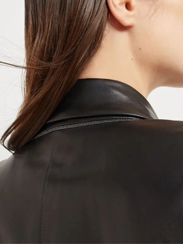 Brunello Cucinelli Leather Blazer