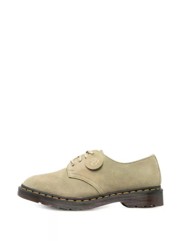 Dr. Martens Smiths Leather Derby Shoes - Green