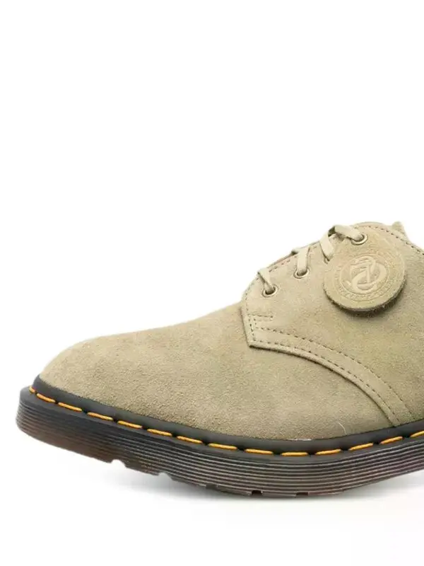 Dr. Martens Smiths Leather Derby Shoes - Green