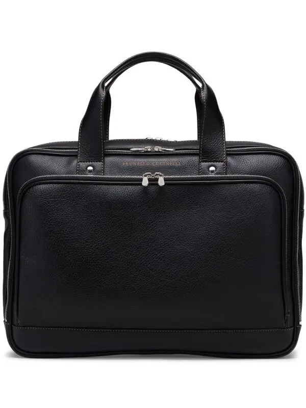 Brunello Cucinelli Leather Briefcase - Black