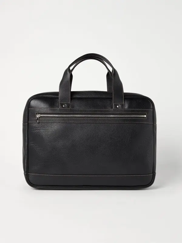 Brunello Cucinelli Leather Briefcase - Black