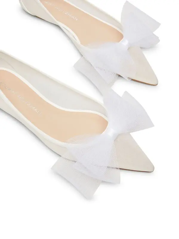 STUART WEITZMAN Blushing Bow Ballerina Shoes