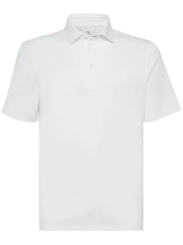 Brunello Cucinelli Cotton Polo Shirt - White