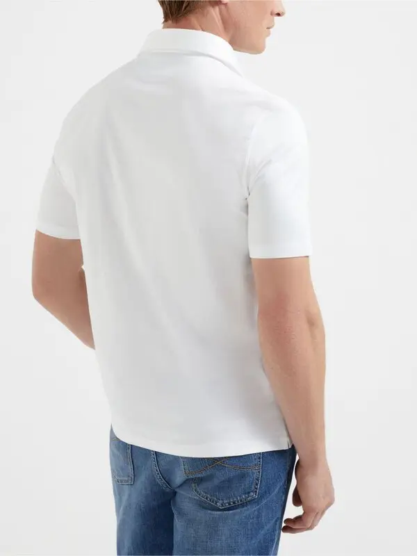 Brunello Cucinelli Cotton Polo Shirt - White