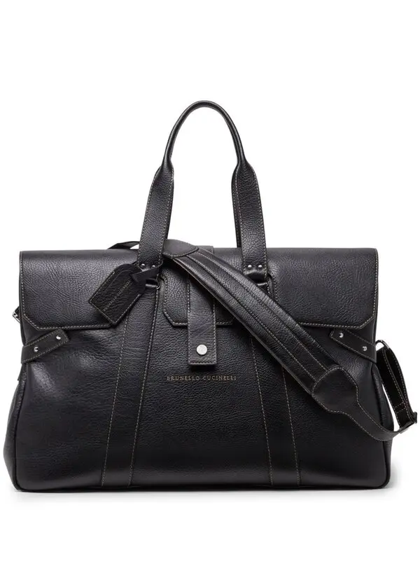 Brunello Cucinelli Country Holdall Bag - Black