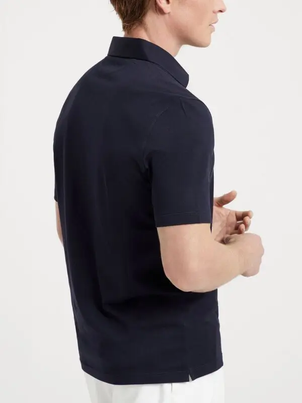 Brunello Cucinelli Cotton Polo Shirt - Blue