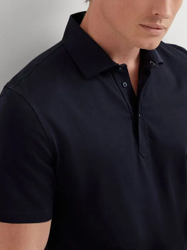Brunello Cucinelli Cotton Polo Shirt - Blue