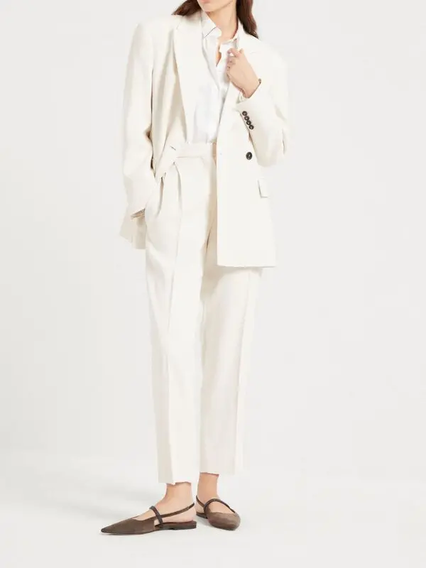 Brunello Cucinelli Straight Leg Trousers - Neutrals