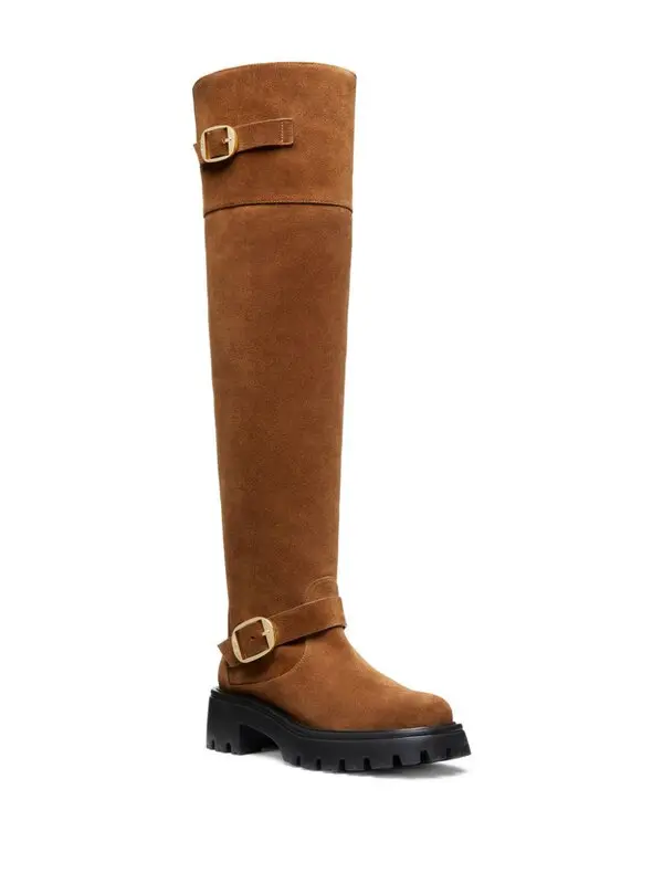 STUART WEITZMAN 50mm Emerson Moto Boots - Brown