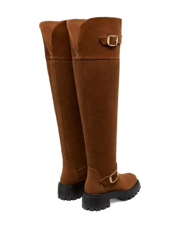 STUART WEITZMAN 50mm Emerson Moto Boots - Brown