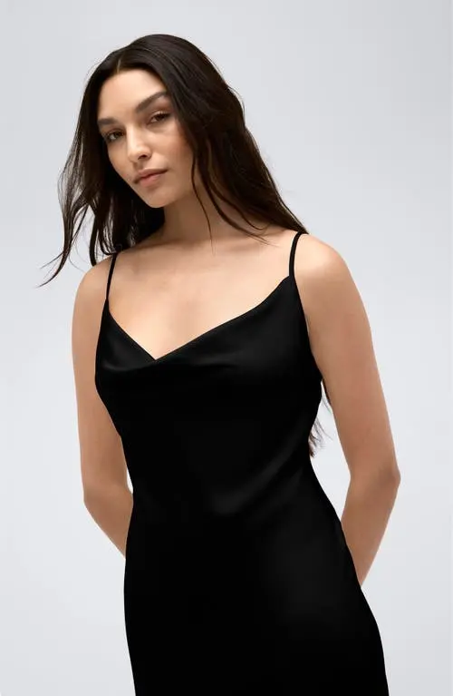 KENNETH COLE Cowl Neck Slipdress - Black