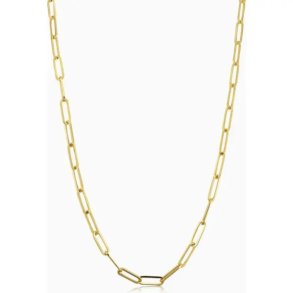 ORADINA 14k Gold Venice Link Chain Necklace - Yellow Gold