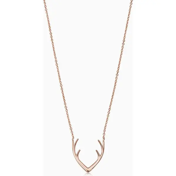 ORADINA 14k Gold Central Park Pendant Necklace - Rose Gold