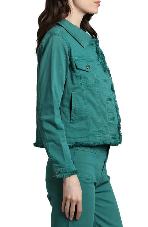 APNY Frayed Denim Trucker Jacket