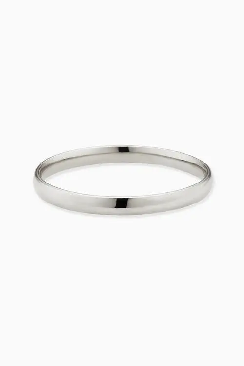 ORADINA 14k Gold Forever Band Stack Ring - White Gold
