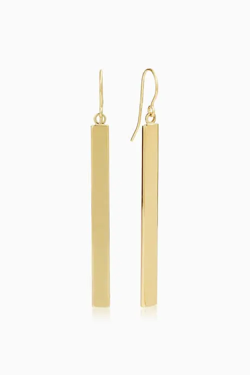 ORADINA 14k Gold Pisa Drop Earrings - Yellow Gold