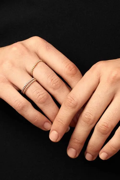 ORADINA 14k Gold Band Ring - White Gold