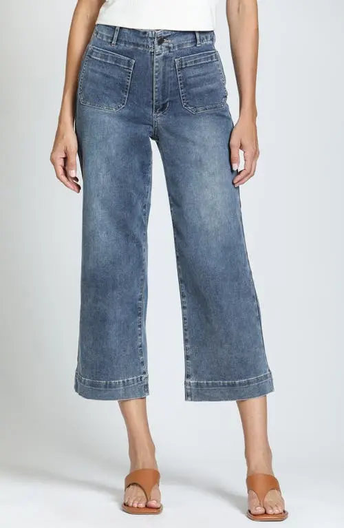 APNY Wide Leg Ankle Jeans - Indigo