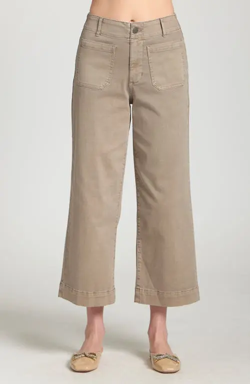 APNY Wide Leg Ankle Jeans - Mocha