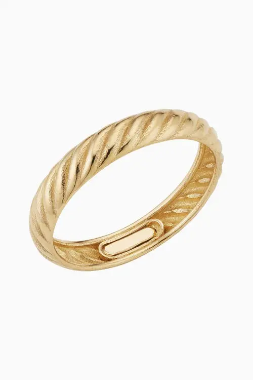 ORADINA 14k Gold Twisted Ring - Yellow Gold
