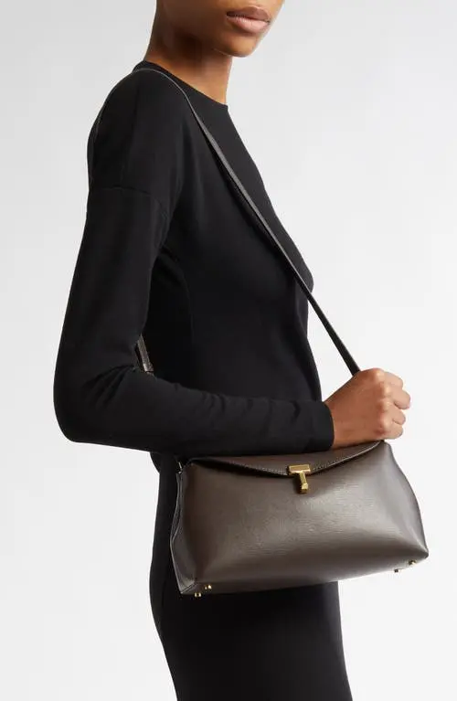 TOTEME T-lock Leather Clutch