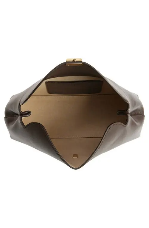 TOTEME T-lock Leather Clutch