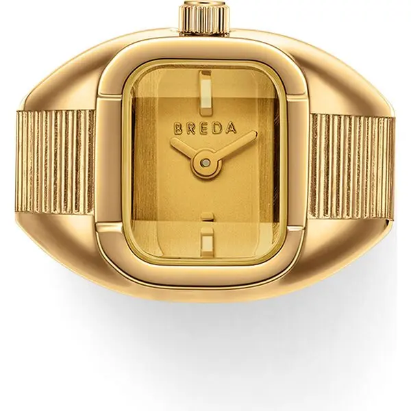 BREDA Nocturne Time Ring - Deep Gold/amber