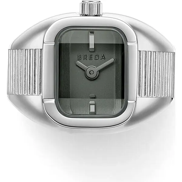 BREDA Nocturne Time Ring - Silver/smoke