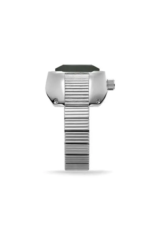 BREDA Nocturne Time Ring - Silver/smoke