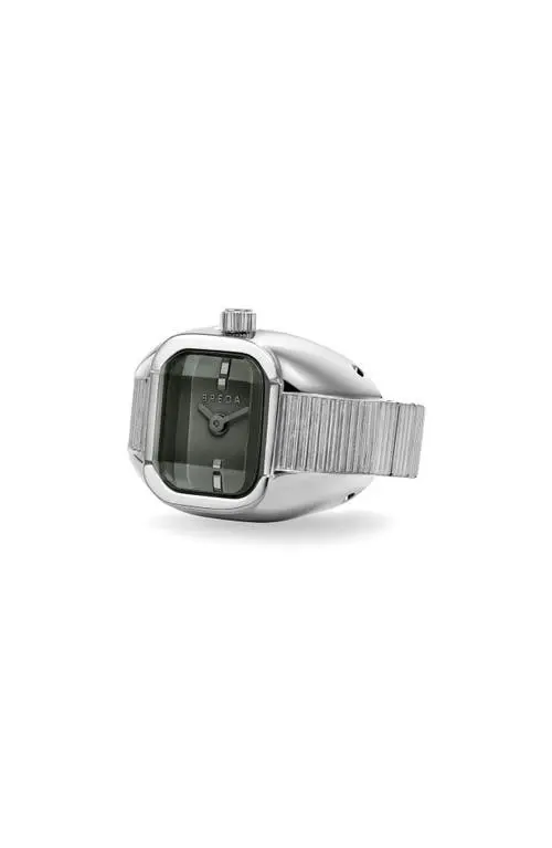 BREDA Nocturne Time Ring - Silver/smoke