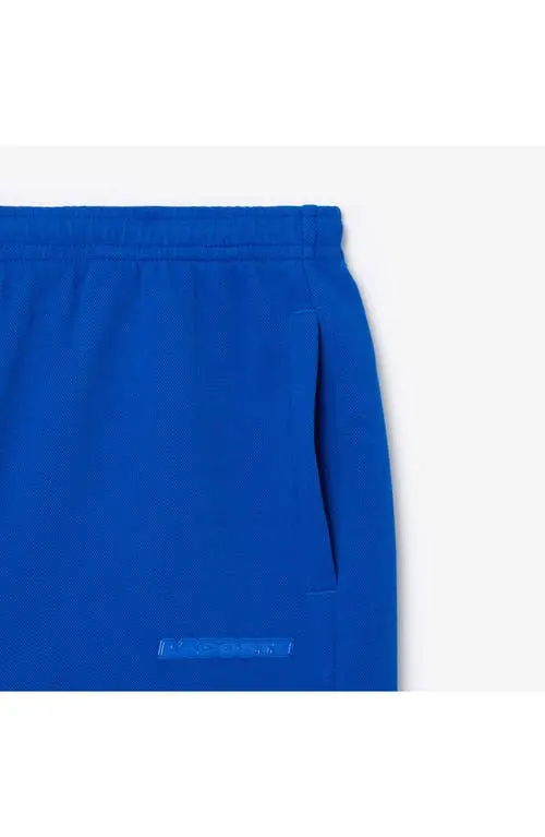 Lacoste Double Face Organic Cotton Blend Piqué Sweatpants - Lazuli