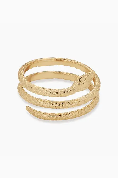 ORADINA 14k Gold Snake Ring