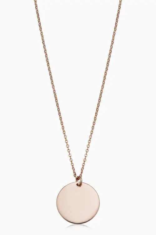ORADINA 14k Gold Manhattan Pendant Necklace - Rose Gold