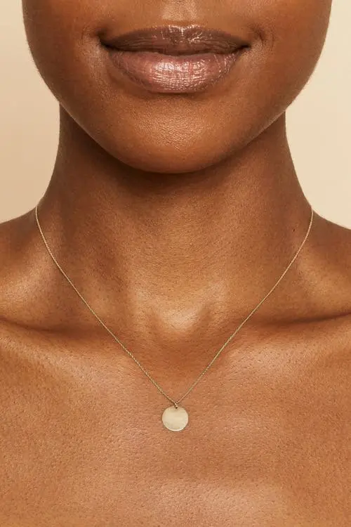 ORADINA 14k Gold Manhattan Pendant Necklace - Rose Gold