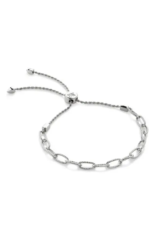 Monica Vinader Chain Link Friendship Slider Bracelet - Sterling Silver