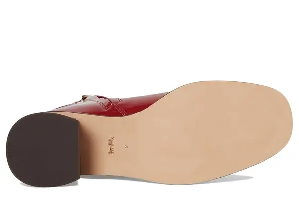 COACH Gigi Patent Leather Ankle Boots