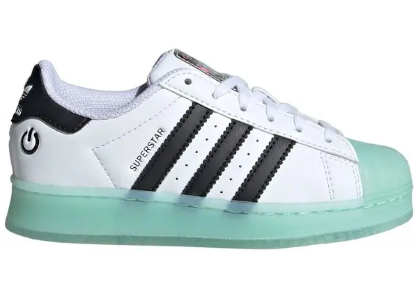 Adidas Superstar Led Lights - Cloud White/semi Flash Aqua/core Black