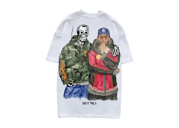ERIC EMANUEL X Warren Lotas Best Pals T-shirt - White