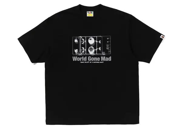 A BATHING APE Baby Milo Figure Relaxed Fit Tee Shirt - Black